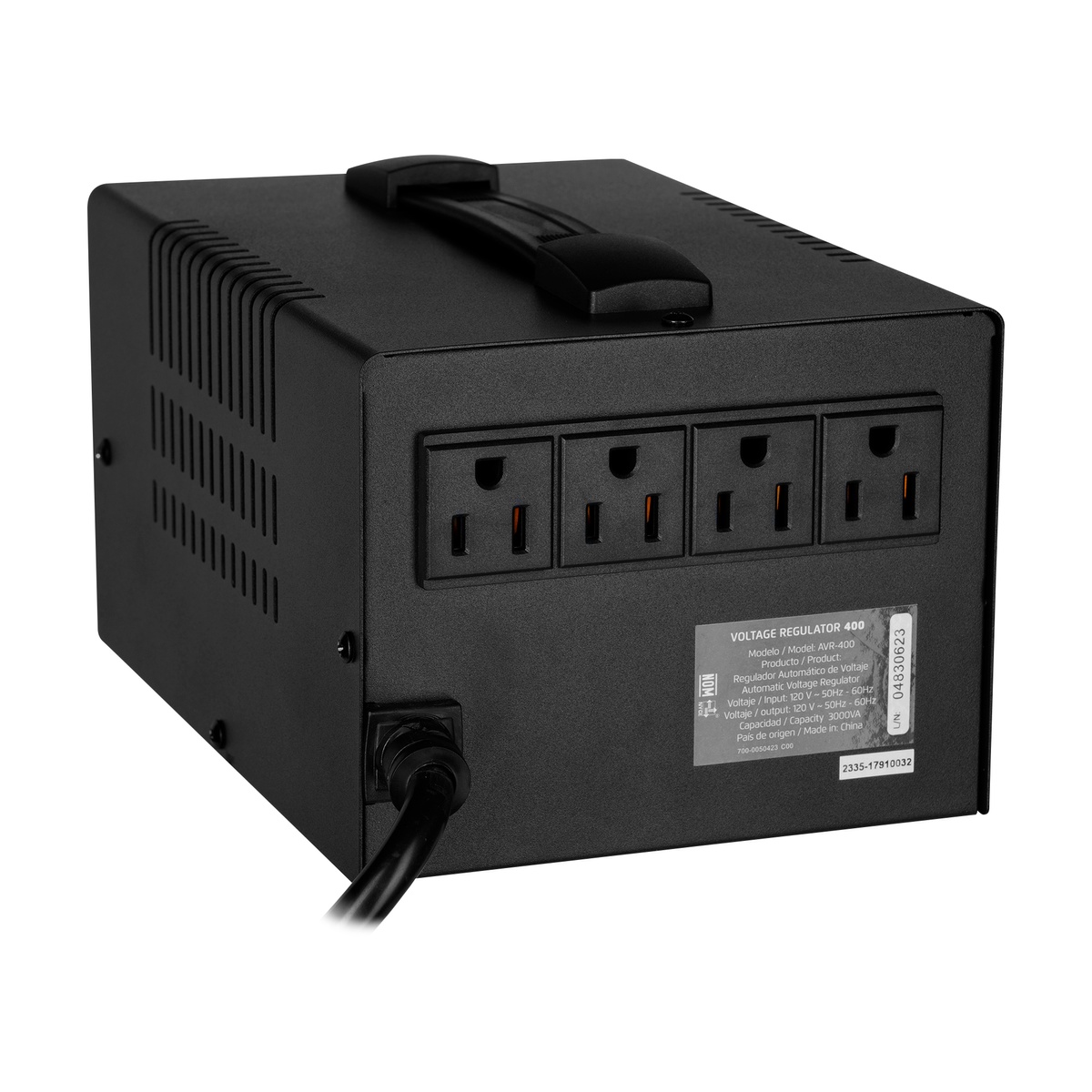 Regulador De Voltaje Vorago Avr-400 3000Va / 1800W Supresor De Picos 4X ...